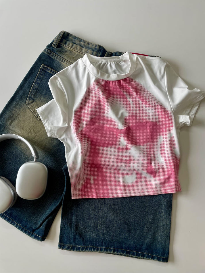 Graphic Crop Tee – Aireblu